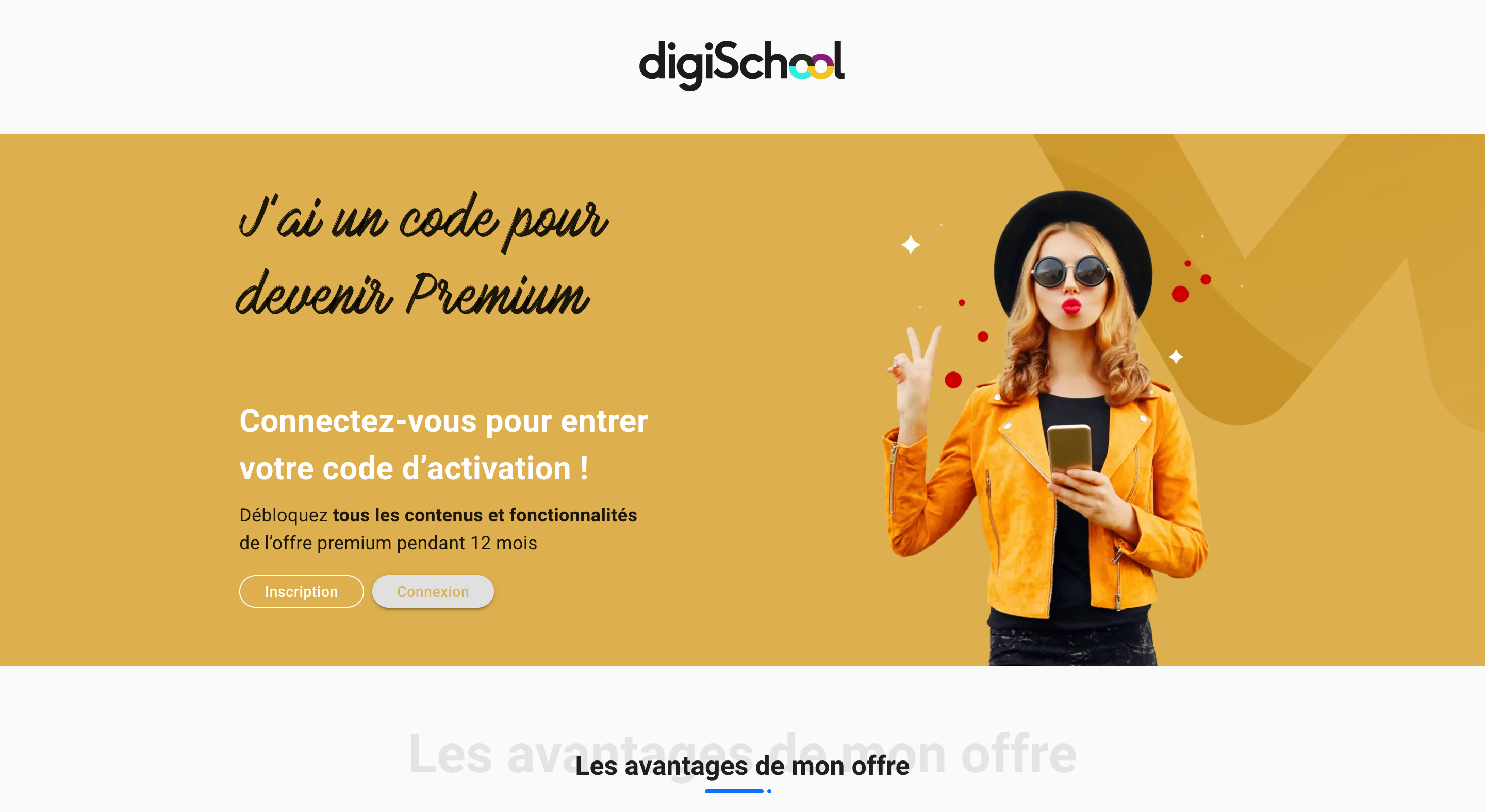 Utiliser votre code Digischool sur digischool.fr – Centre d'Aide